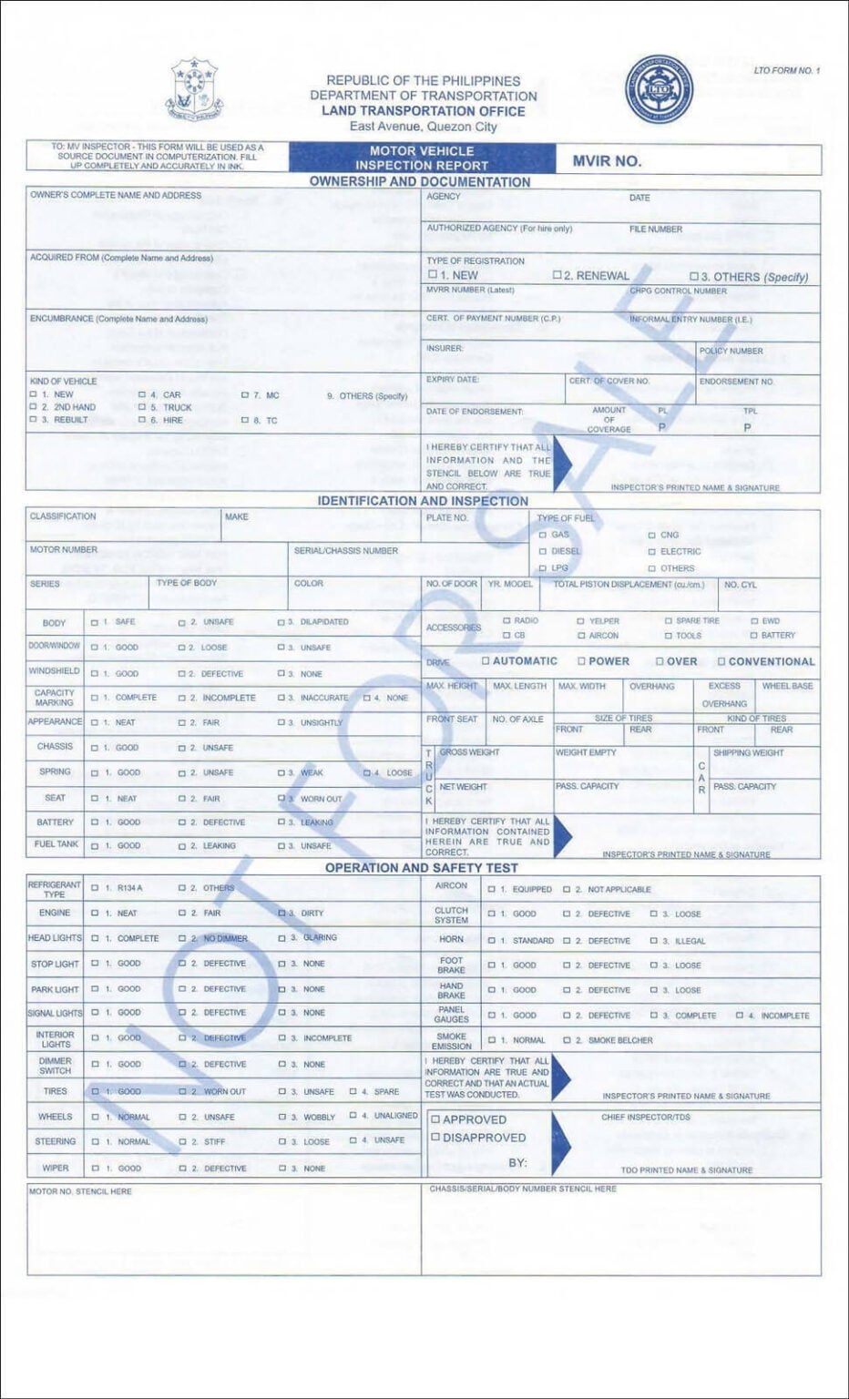 How to Get LTO Motor Vehicle Inspection Report (MVIR)