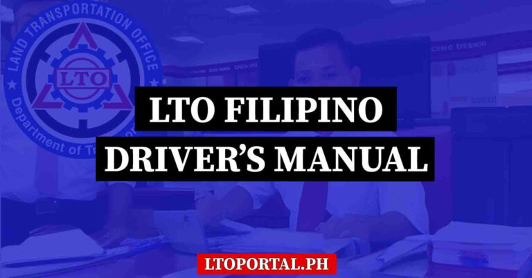 LTO Filipino Driver’s Manual Download Online - LTO Portal PH