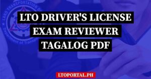 LTO Driver’s License Exam Reviewer Filipino (Tagalog) PDF