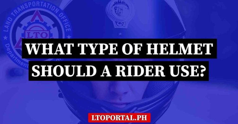 What Type of Helmet Should a Rider Must Use?