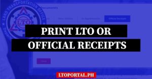 How to Print Official Receipts (OR) from the LTMS Portal
