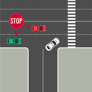 What to Do When an Emergency Vehicle Follows You at an Intersection