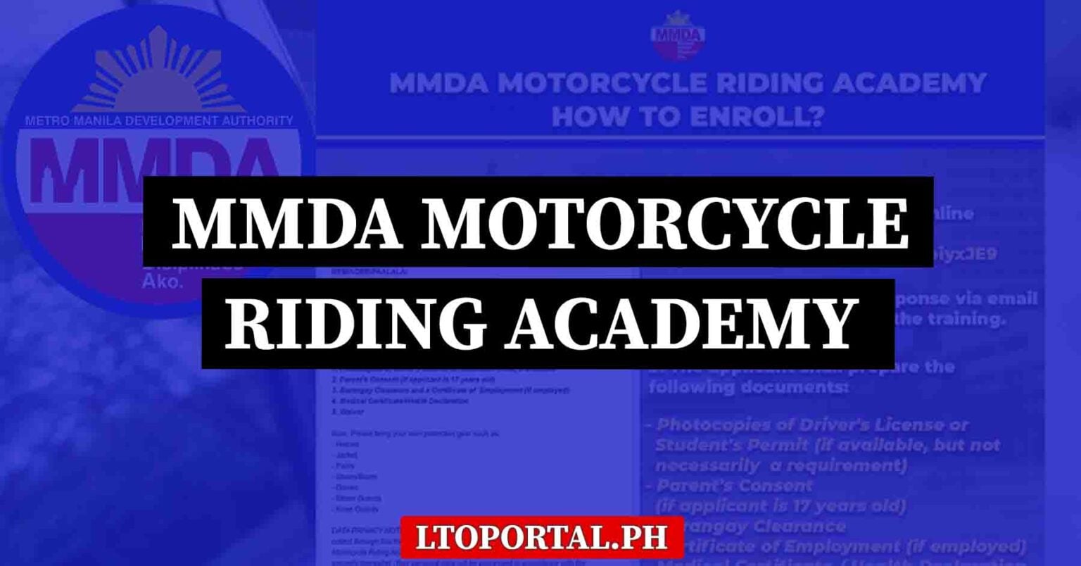Free Motorcycle Riding Course at the MMDA Motorcycle Riding Academy