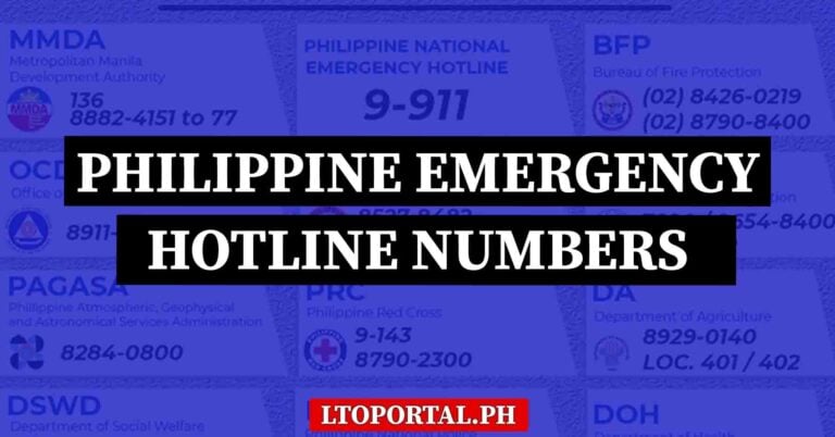 Philippine Emergency Hotline Numbers to Remember on the Road