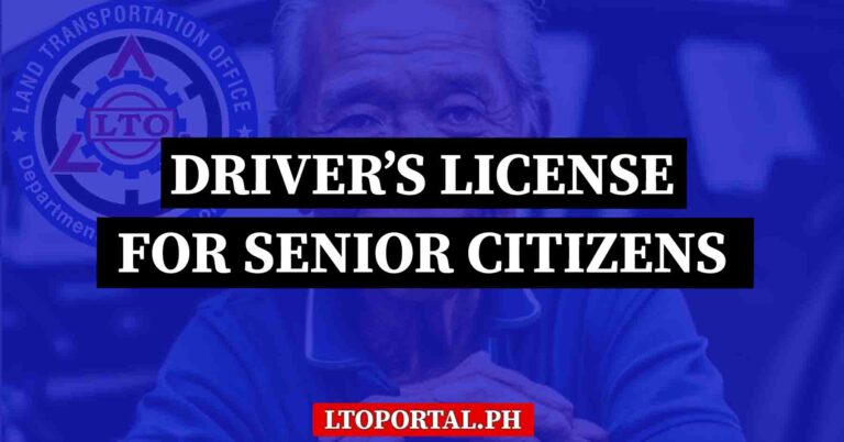 Can Senior Citizens Get a Driver’s License in the Philippines? - LTO ...