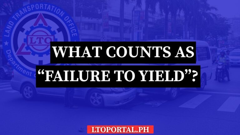 What Counts as “Failure to Yield”?
